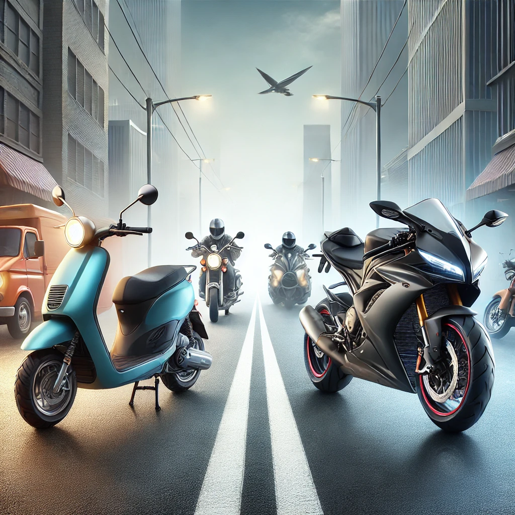 Scooter vs. Motorcycle: Compare and Choose the Ideal Two-Wheeler for ...