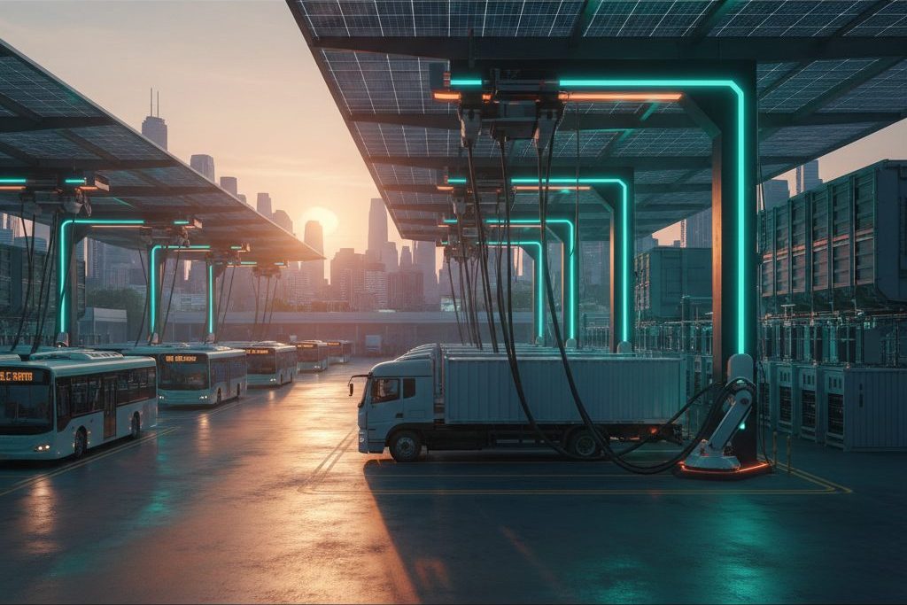 E-Bus and E-Truck Depots of the Future: India’s Electrification Roadmap ...